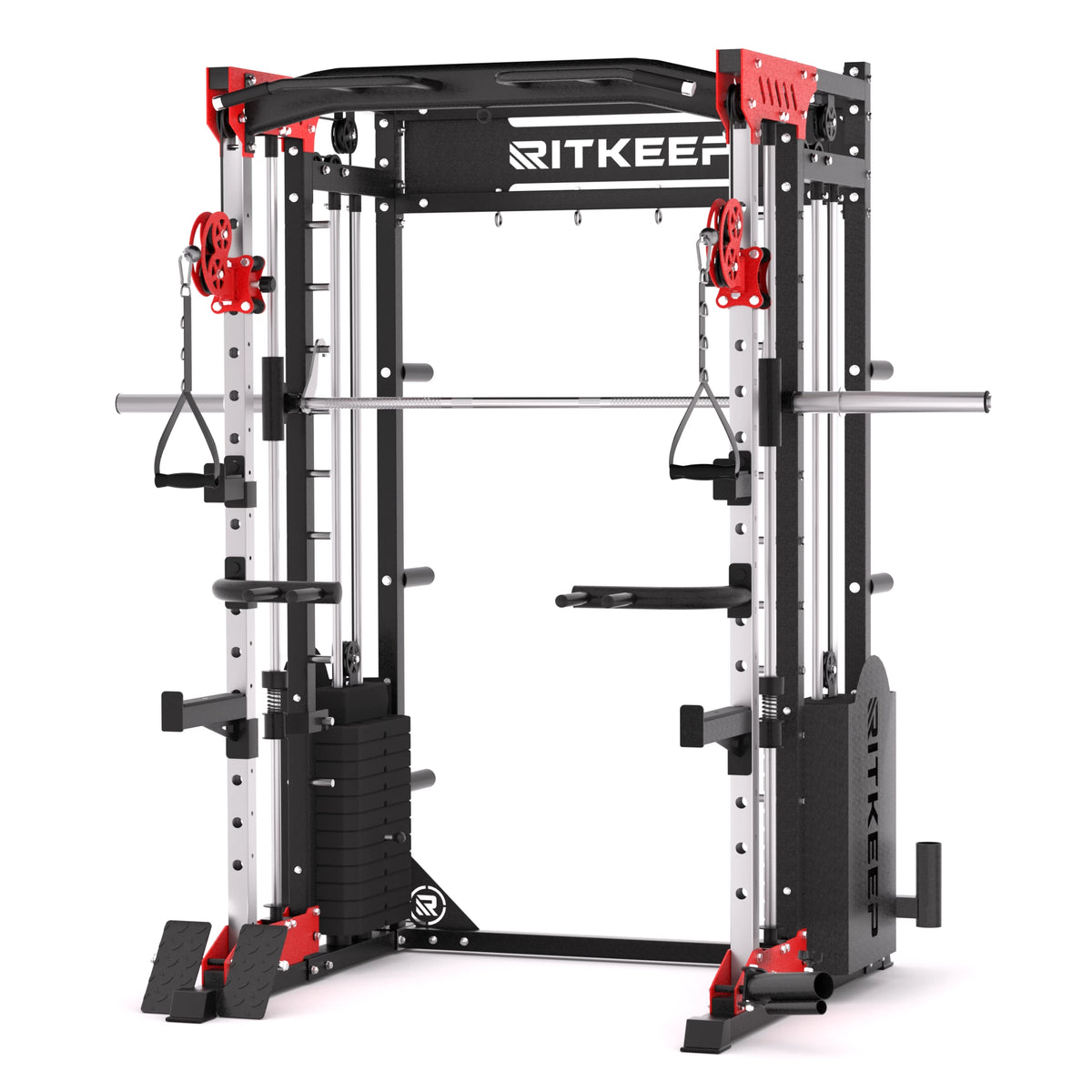 PMAX 5600 Home Gym Smith Machine | 326LB Weight Stack | RitKeep Fitness ...